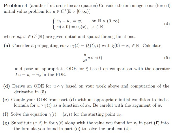 Solved Problem 4 (another first order linear equation) | Chegg.com