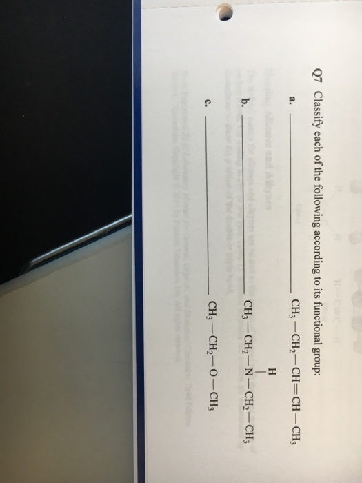 Solved Q7 Classify each of the following according to its | Chegg.com