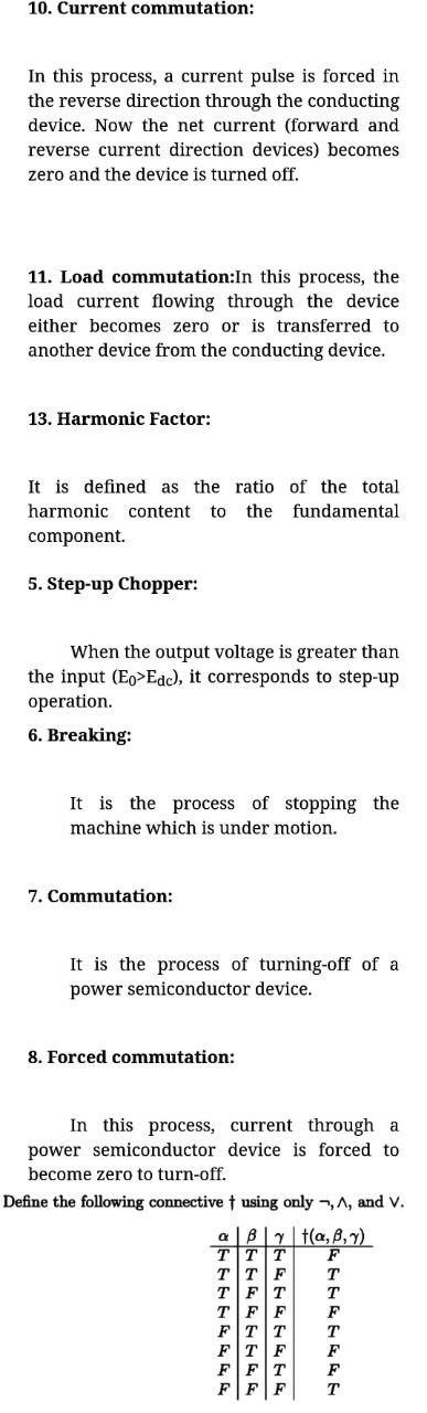 Solved 10. Current commutation: In this process, a current | Chegg.com