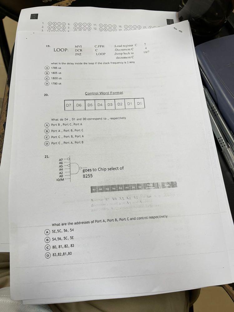 Solved 1. B255 is a generat gurpose programmable Wo device | Chegg.com
