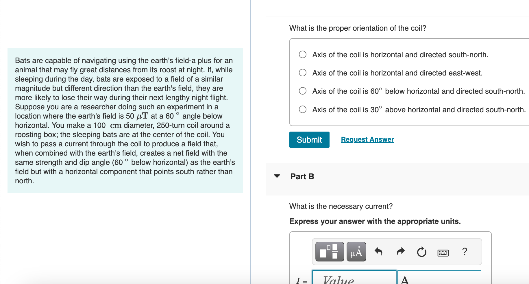 Solved Bats are capable of navigating using the earth's | Chegg.com