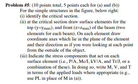 Solved Problem #5: (10 points total, 5 points each for (a) | Chegg.com