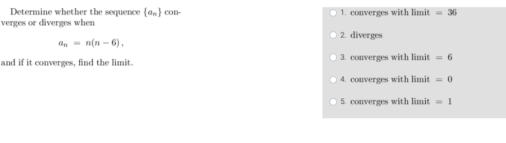 Solved Determine whether the sequence {an} con- verges or | Chegg.com