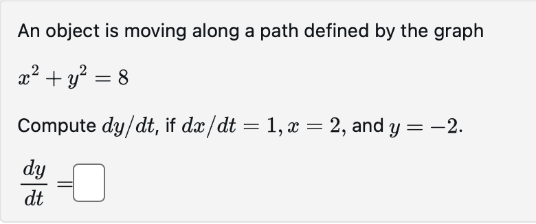Solved An object is moving along a path defined by the graph | Chegg.com
