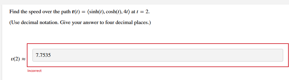 Solved Find the speed over the path | Chegg.com