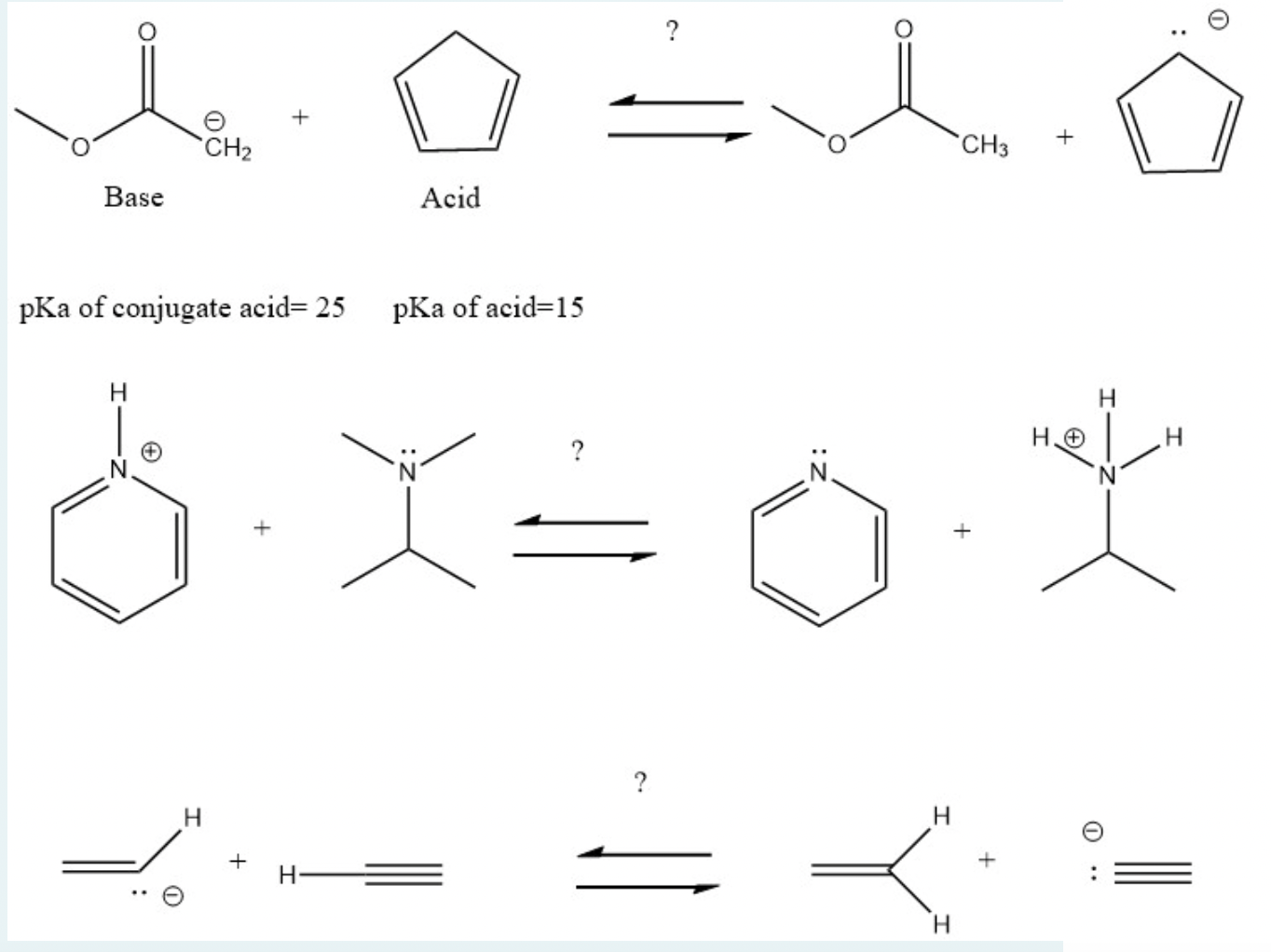 Solved ? + CH2 CH3 + Base Acid pKa of conjugate acid=25 bol. | Chegg.com