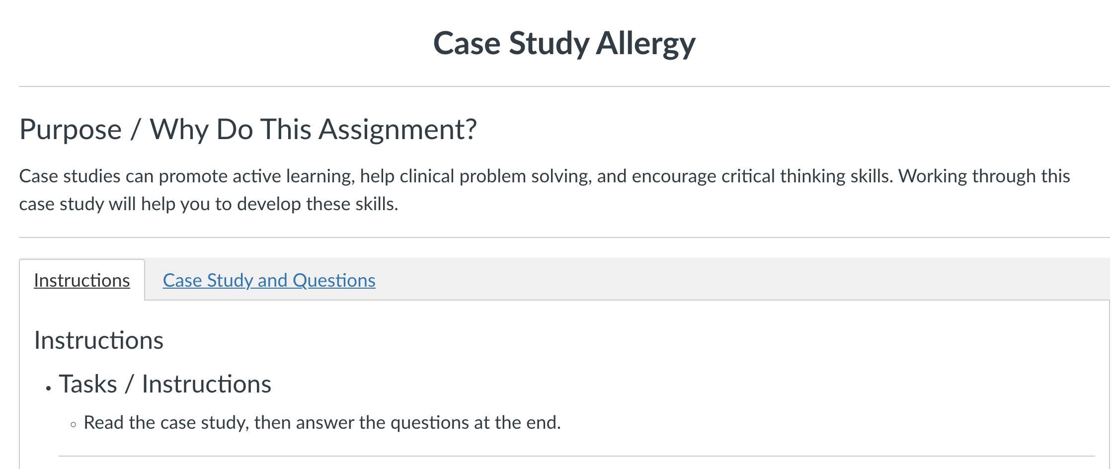 Solved Purpose / Why Do This Assignment? Case studies can | Chegg.com