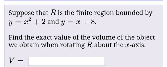 Solved Suppose that R is the finite region bounded by y = x | Chegg.com