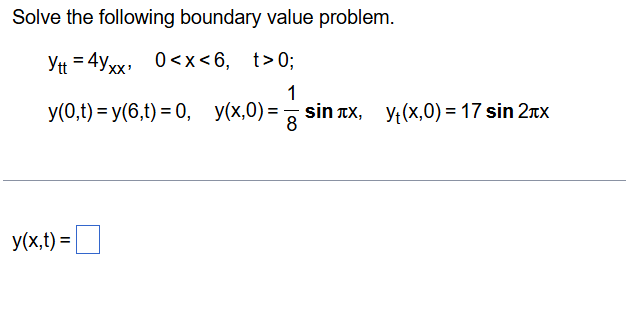 Solved Solve the following boundary value | Chegg.com