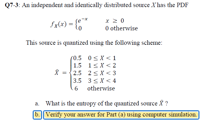 Solved Q7-3: An independent and identically distributed | Chegg.com