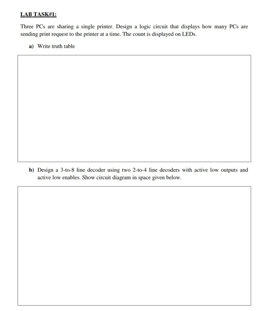LAB TASK#2: Implement the printer request counter | Chegg.com