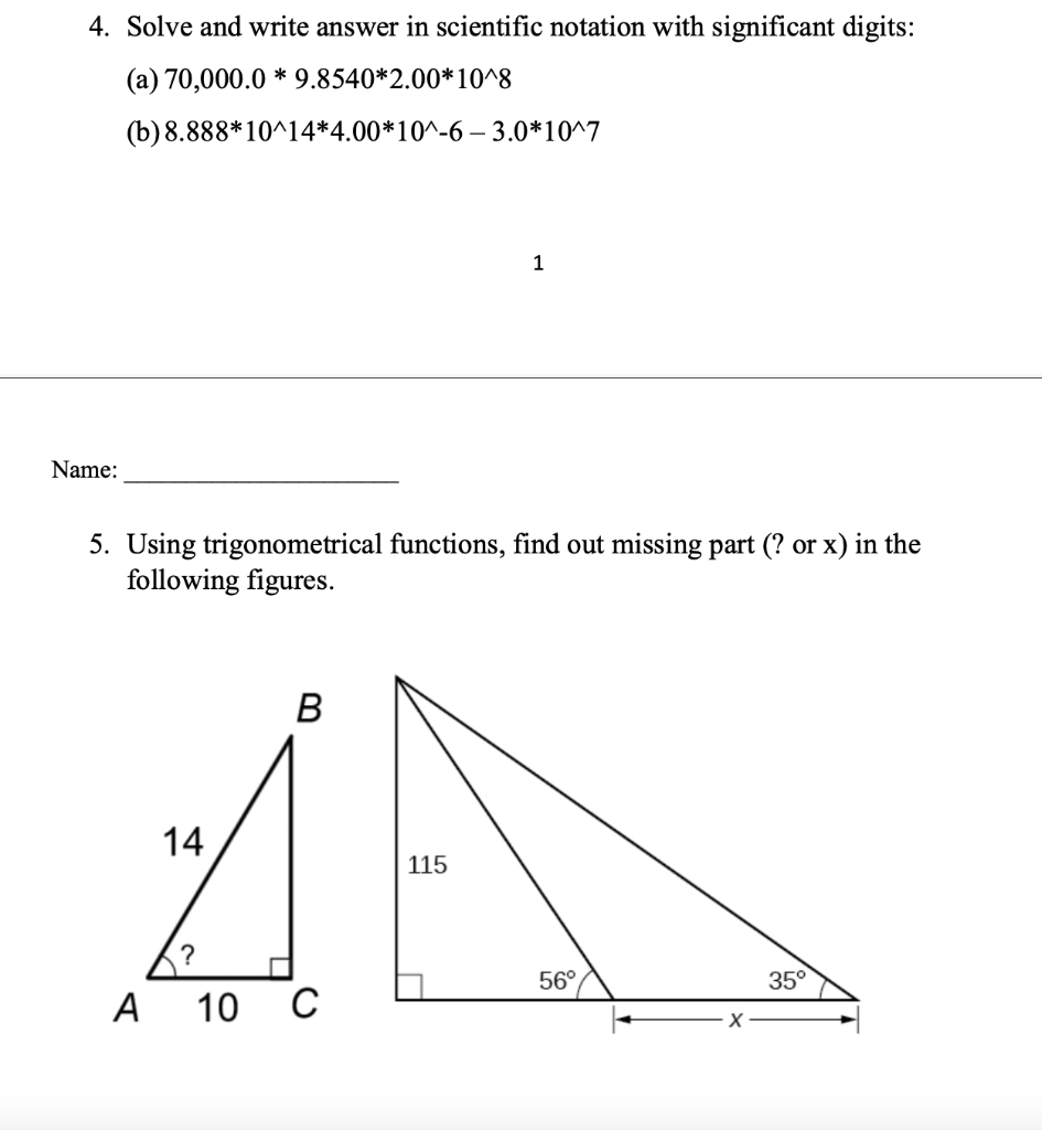 Solved HW 1: Ch 1: Math Review 1. Convert following: a) 0.05 | Chegg.com