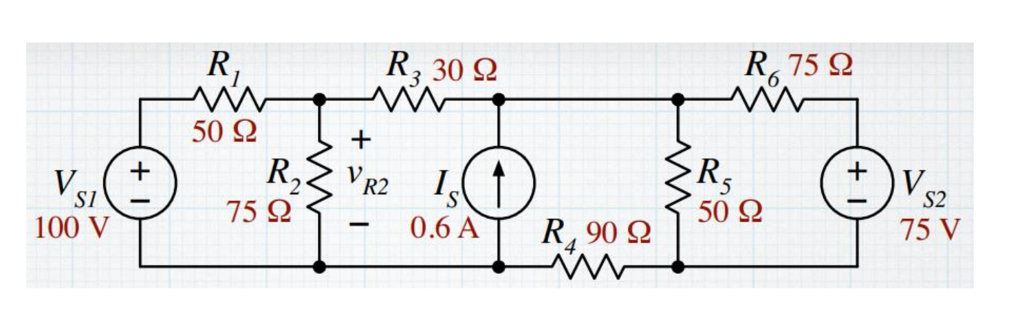 Solved In the circuit, find VR2 | Chegg.com