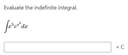 Solved Evaluate the indefinite integral. \\[ \\int x^{5} | Chegg.com