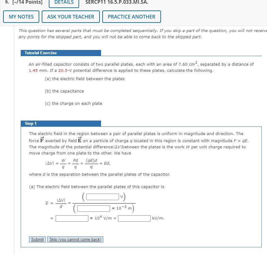 Solved 5 14 Points Details Sercp11 16 5 P 033 Mi Sa My