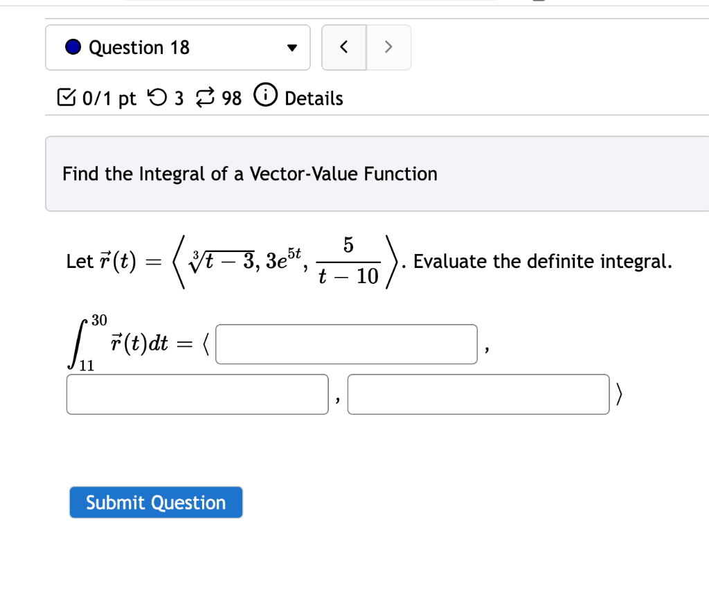Solved Find the Integral of a Vector-Value Function Let | Chegg.com