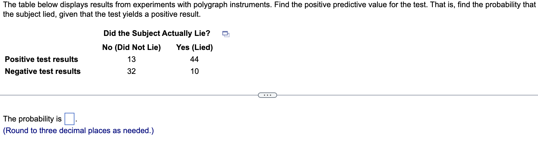 Solved The table below displays results from experiments | Chegg.com