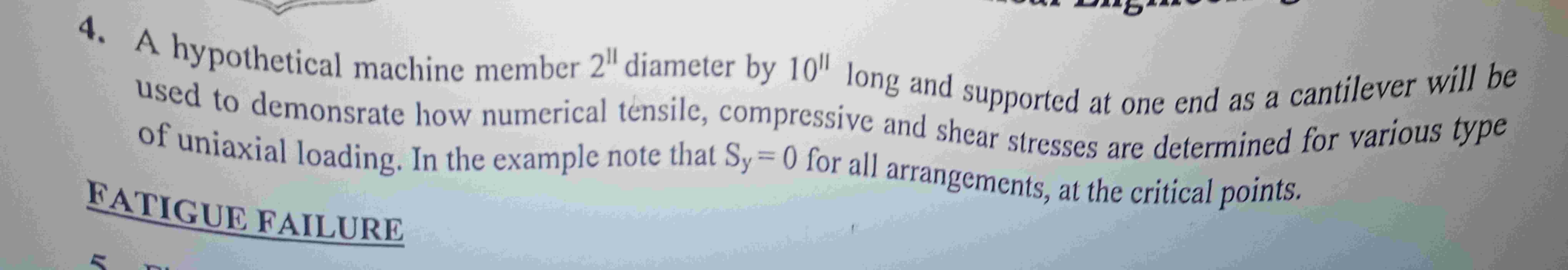 Solved A hypothetical machine member 2II ﻿diameter by 10II | Chegg.com