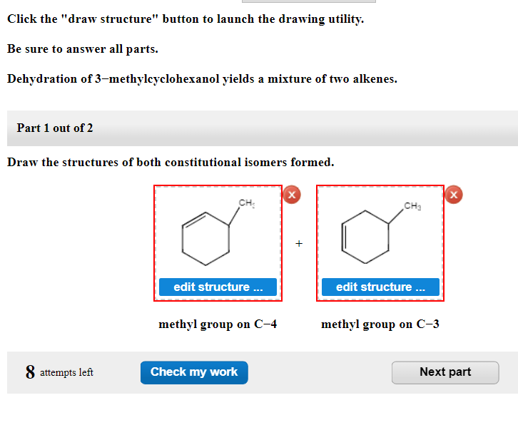 [Solved]: Click the "draw structure" button to lau