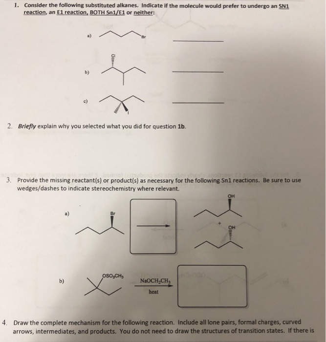 Solved 1. Consider the following substituted alkanes. | Chegg.com