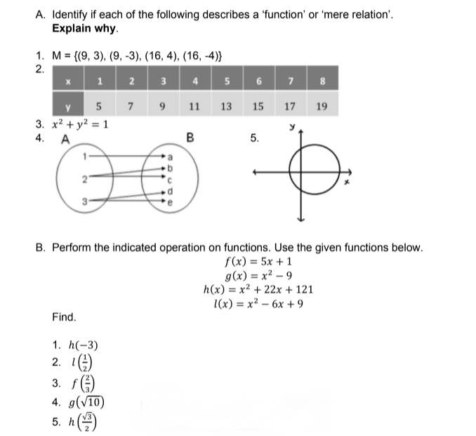 Solved . A. Identify if each of the following describes a | Chegg.com