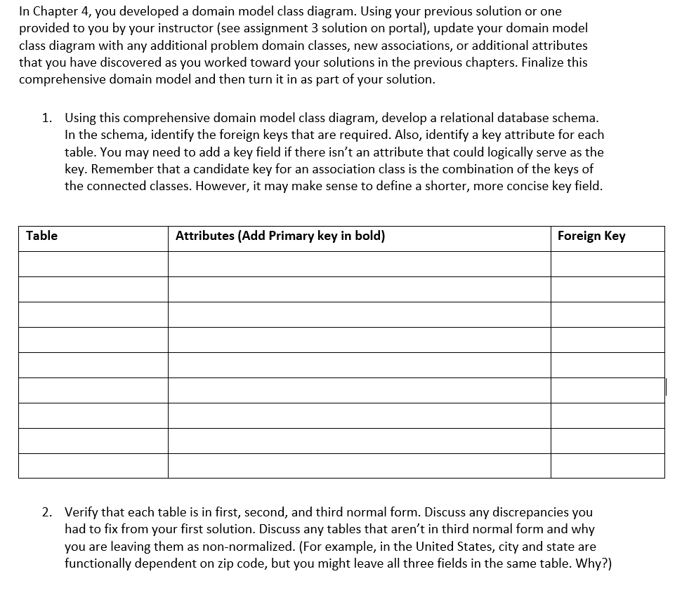 Solved In Chapter 4, you developed a domain model class | Chegg.com