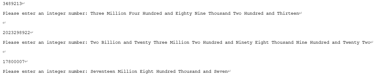 Solved Arabic Number To English Phrase Notes: Write in C++, | Chegg.com