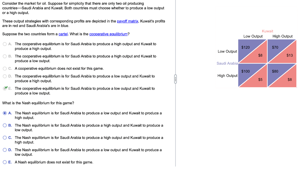 Solved How is game theory used in economics? In economics, | Chegg.com