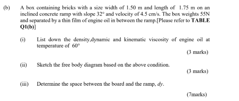 Solved (b) A box containing bricks with a size width of 1.50 | Chegg.com