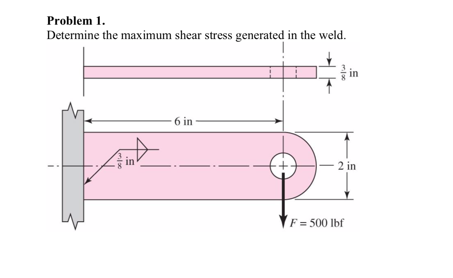 Solved Problem 1. Determine the maximum shear stress | Chegg.com