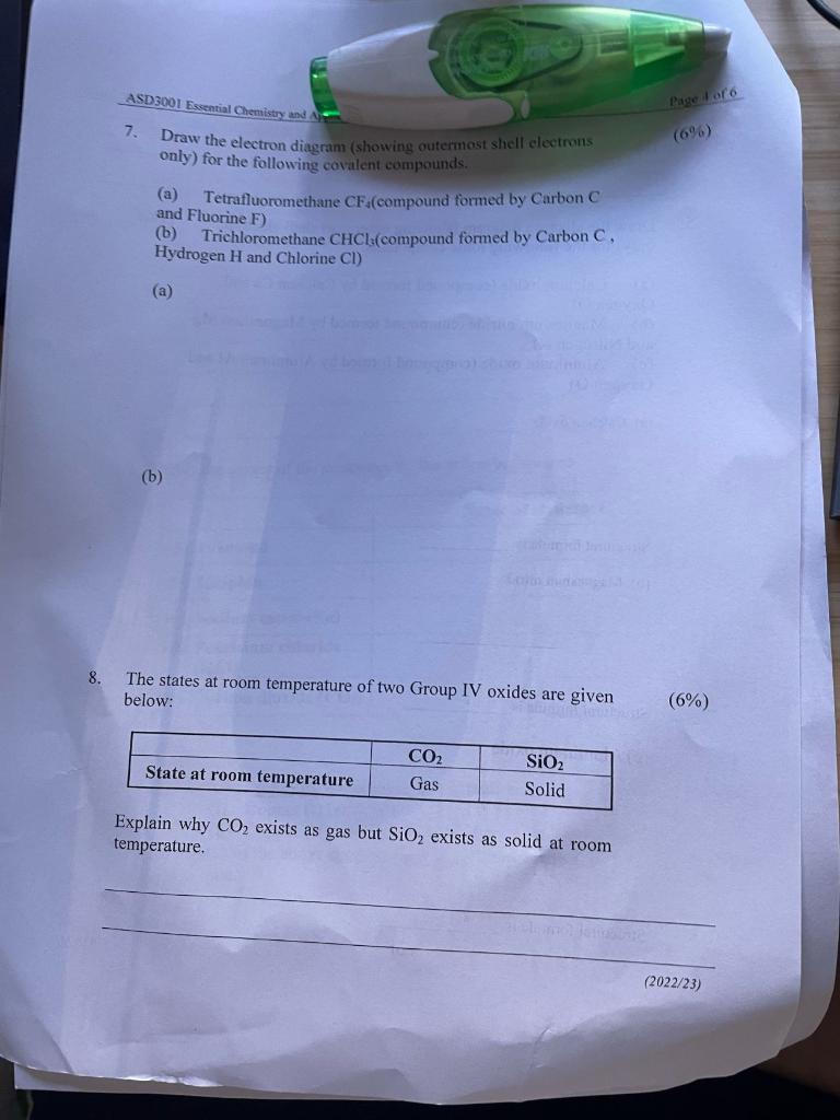 Solved 7. Draw the electron diagram (showing outermost shell | Chegg.com