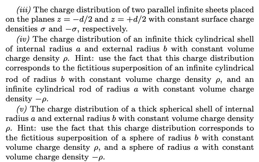 Solved Gauss’s law and principle of superposition: Apply | Chegg.com