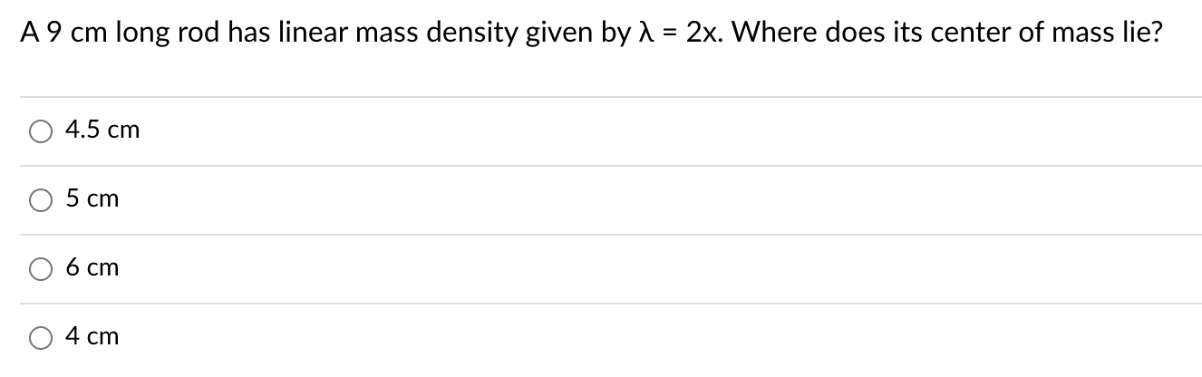 Solved A one-dimensional object lies along the X-axis. Which | Chegg.com