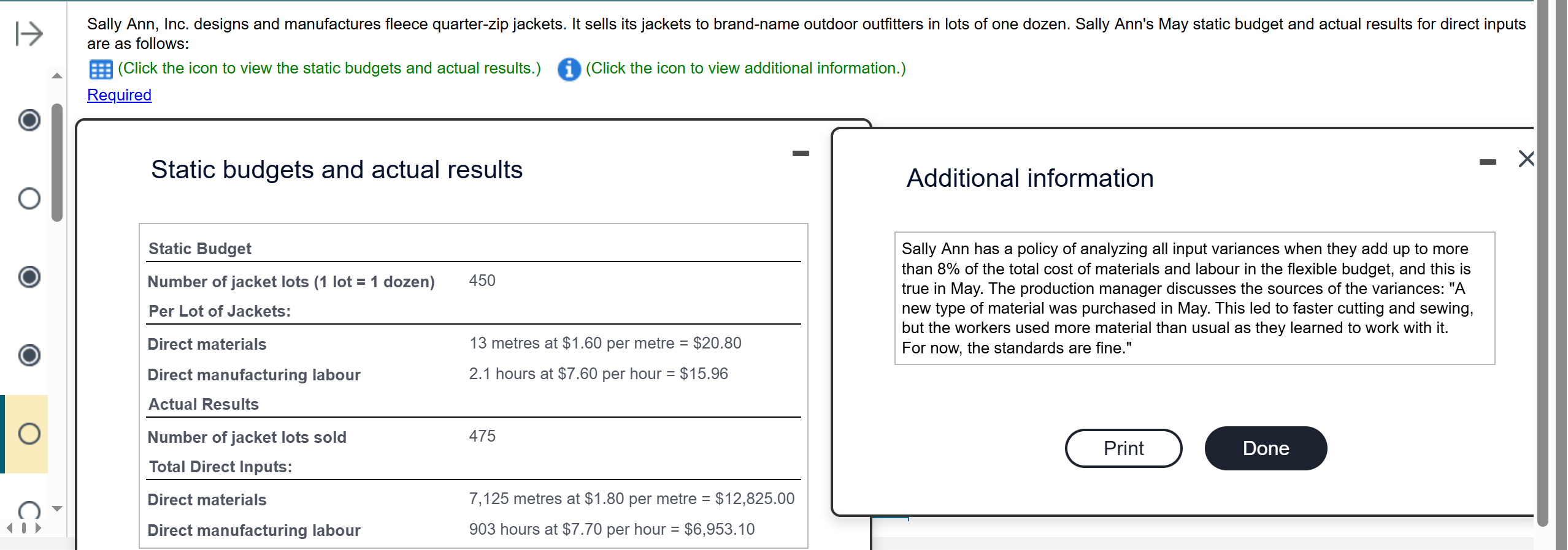 Solved are as follows: (Click the icon to view the static | Chegg.com