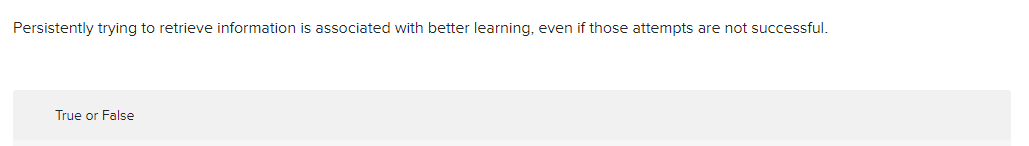 Solved Persistently trying to retrieve information is | Chegg.com