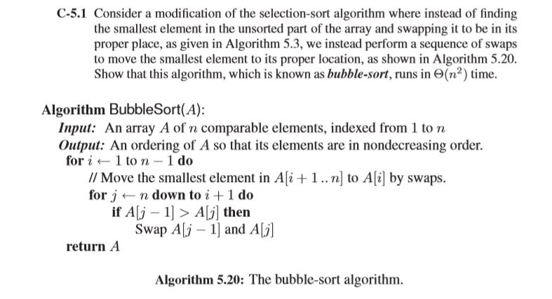 Solved C-5.1 Consider a modification of the selection-sort | Chegg.com