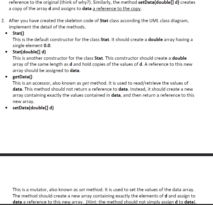 Solved In this lab, we will create our own class, namely | Chegg.com