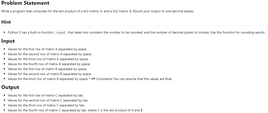 Solved Write a program that computes for the dot product of | Chegg.com