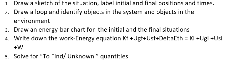 Solved 1. Draw a sketch of the situation, label initial and | Chegg.com