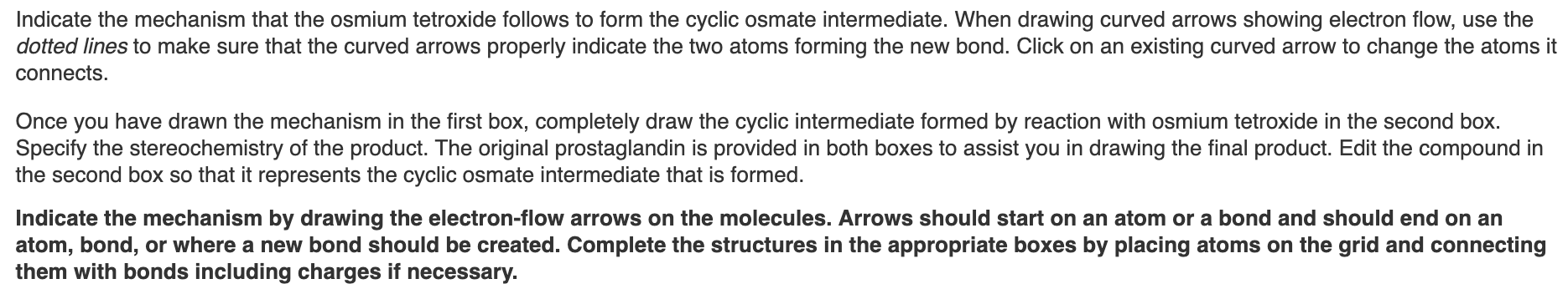 Indicate the mechanism that the osmium tetroxide | Chegg.com