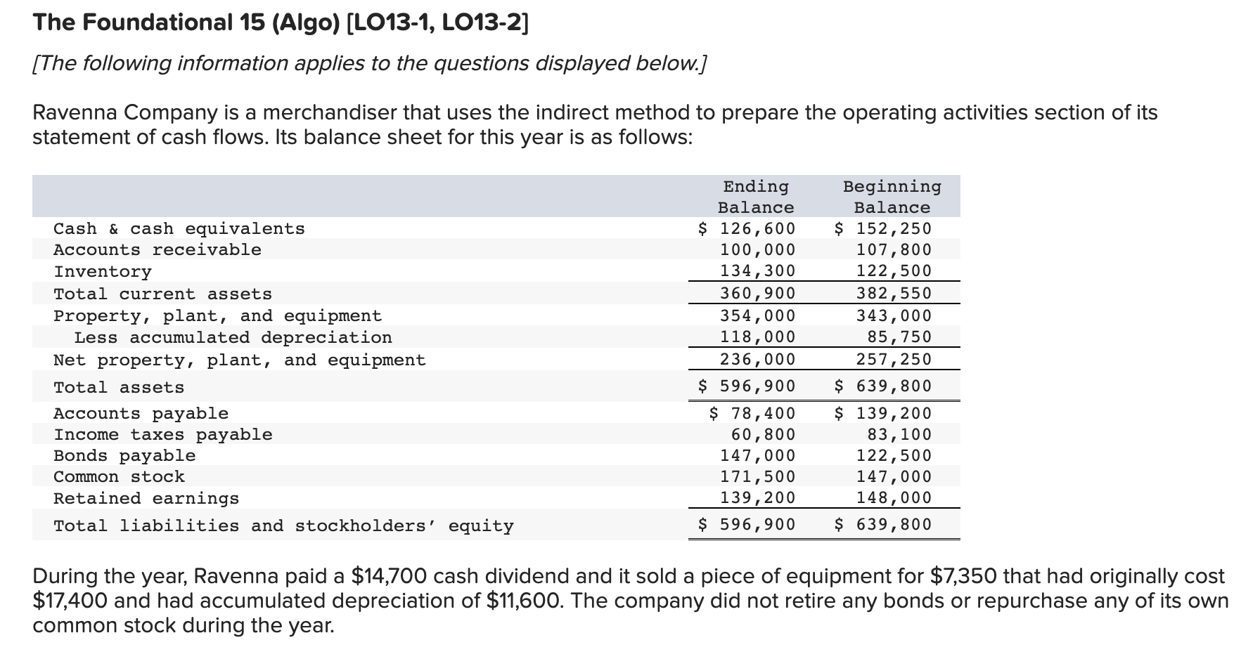Solved 1. What is the amount of the net increase or decrease | Chegg.com