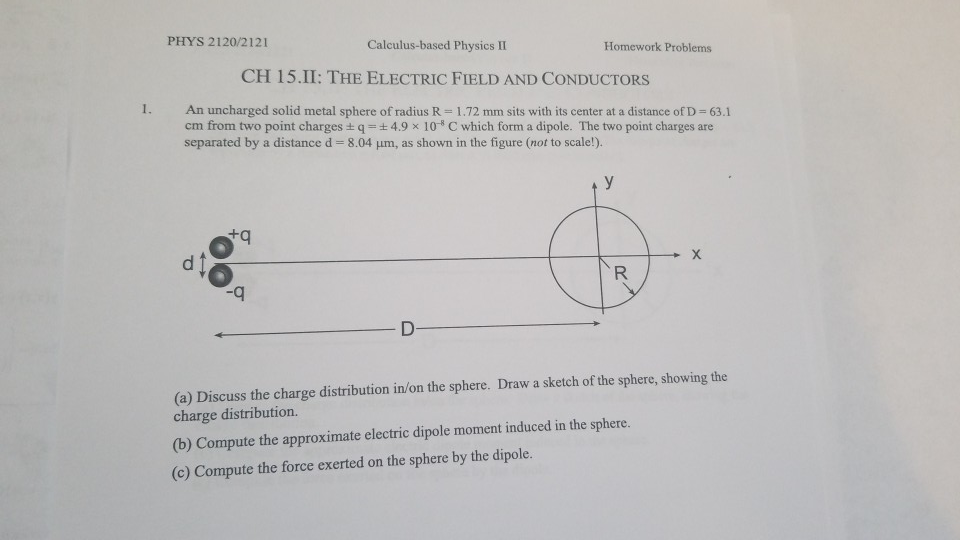 Solved PHYS 2120/2121 Calculus-based Physics II Homework | Chegg.com