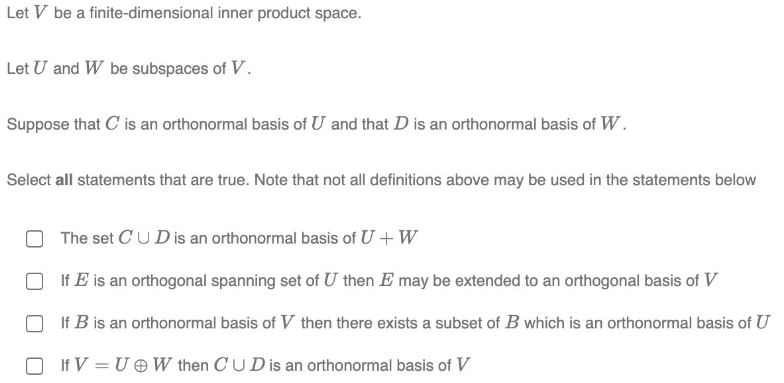 Solved Let V be a finite-dimensional inner product space. | Chegg.com