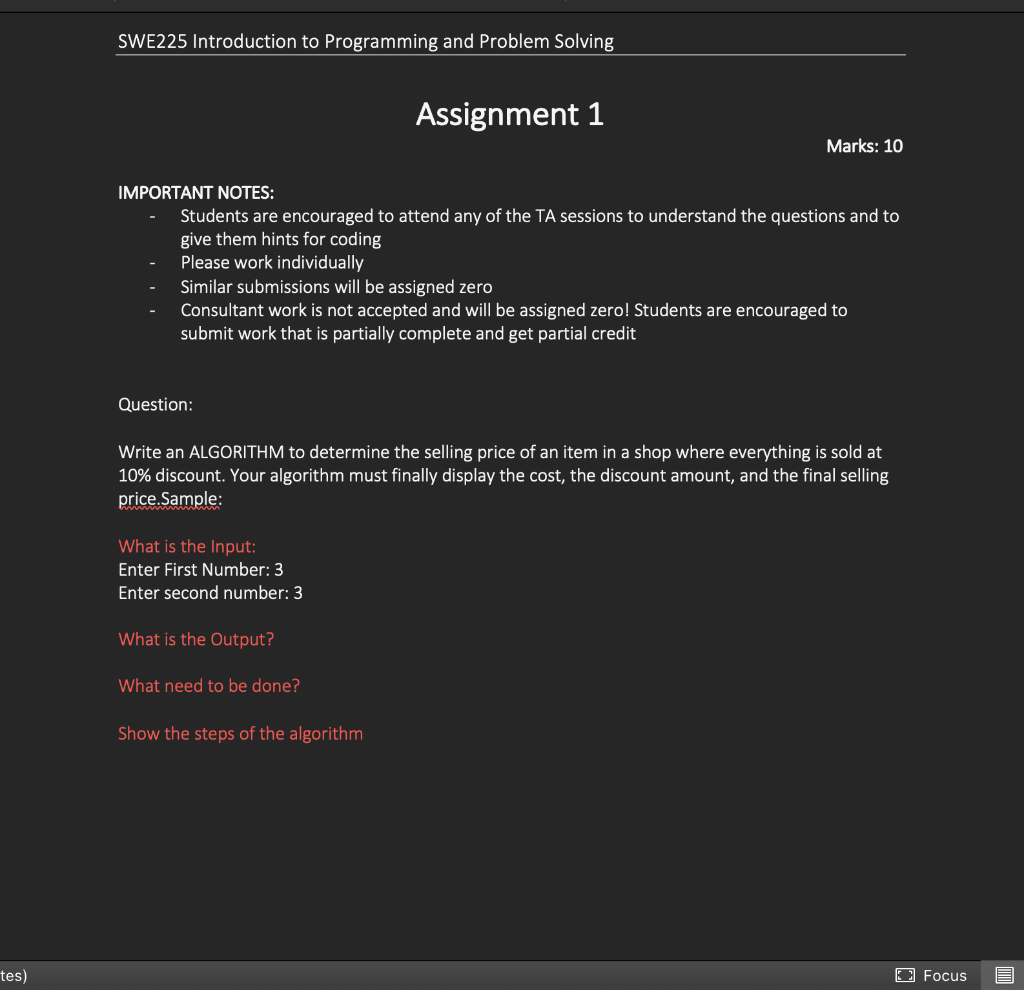 Solved SWE225 Introduction to Programming and Problem | Chegg.com