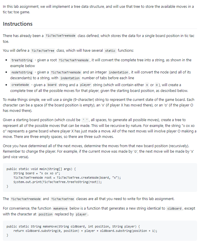 In this lab assignment, we will implement a tree data | Chegg.com