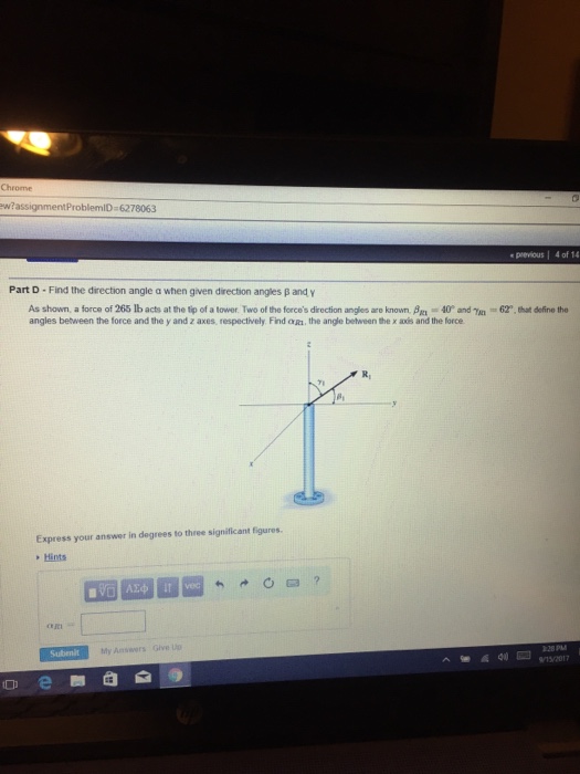 Solved Ch 2 3D VetrsCartesian Vector Addition Cartesianr | Chegg.com
