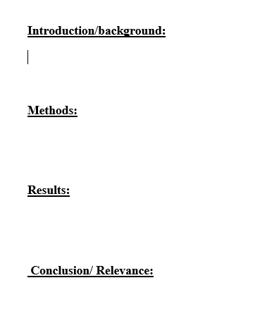 Solved Part I: Read the following scientific abstract and | Chegg.com