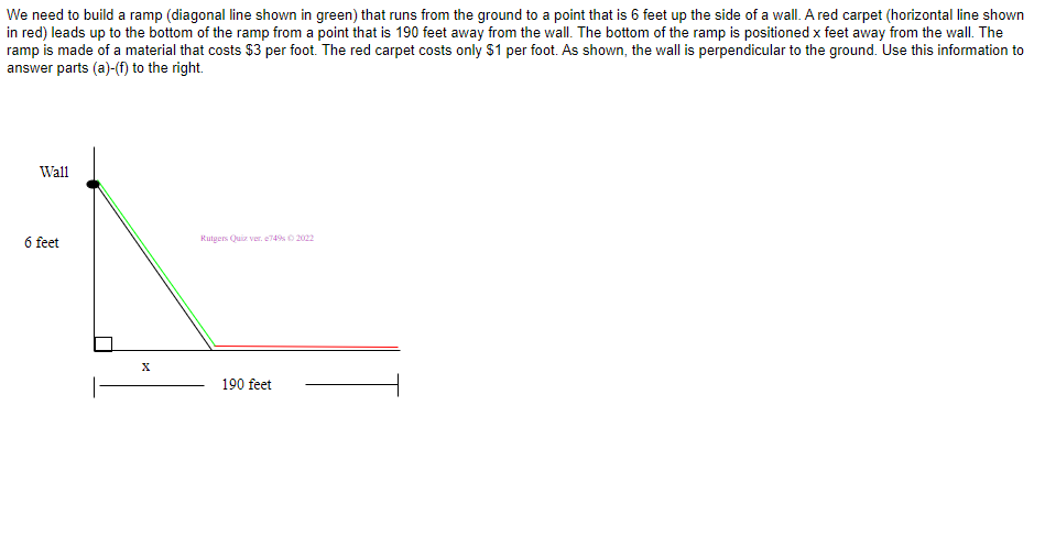 Solved We need to build a ramp (diagonal line shown in | Chegg.com
