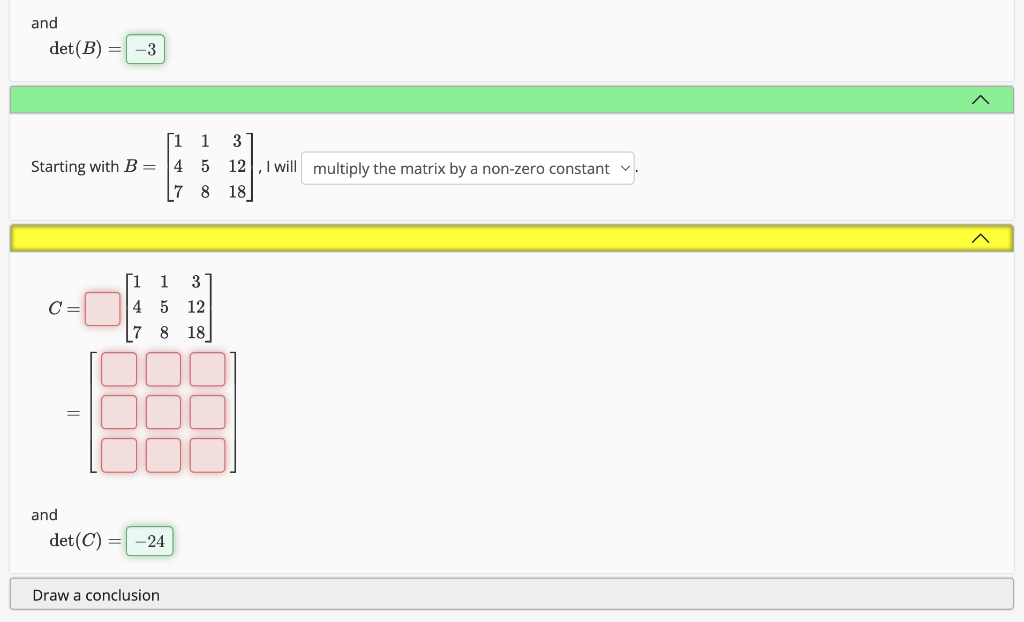Solved Let A=⎣⎡11345127818⎦⎤ Use the fact that det(A)=−3 to | Chegg.com