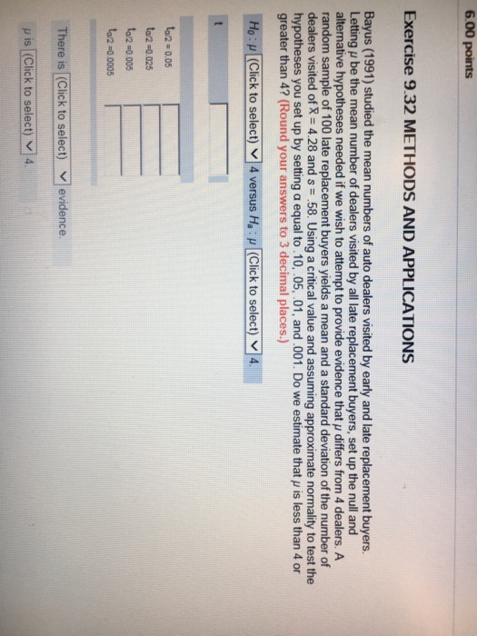 Solved Bayus (1991) studied the mean numbers of auto dealers | Chegg.com